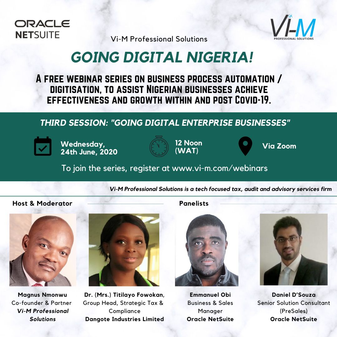 Going Digital Nigeria 4 – Webinar for Large Businesses – Vi-M ...