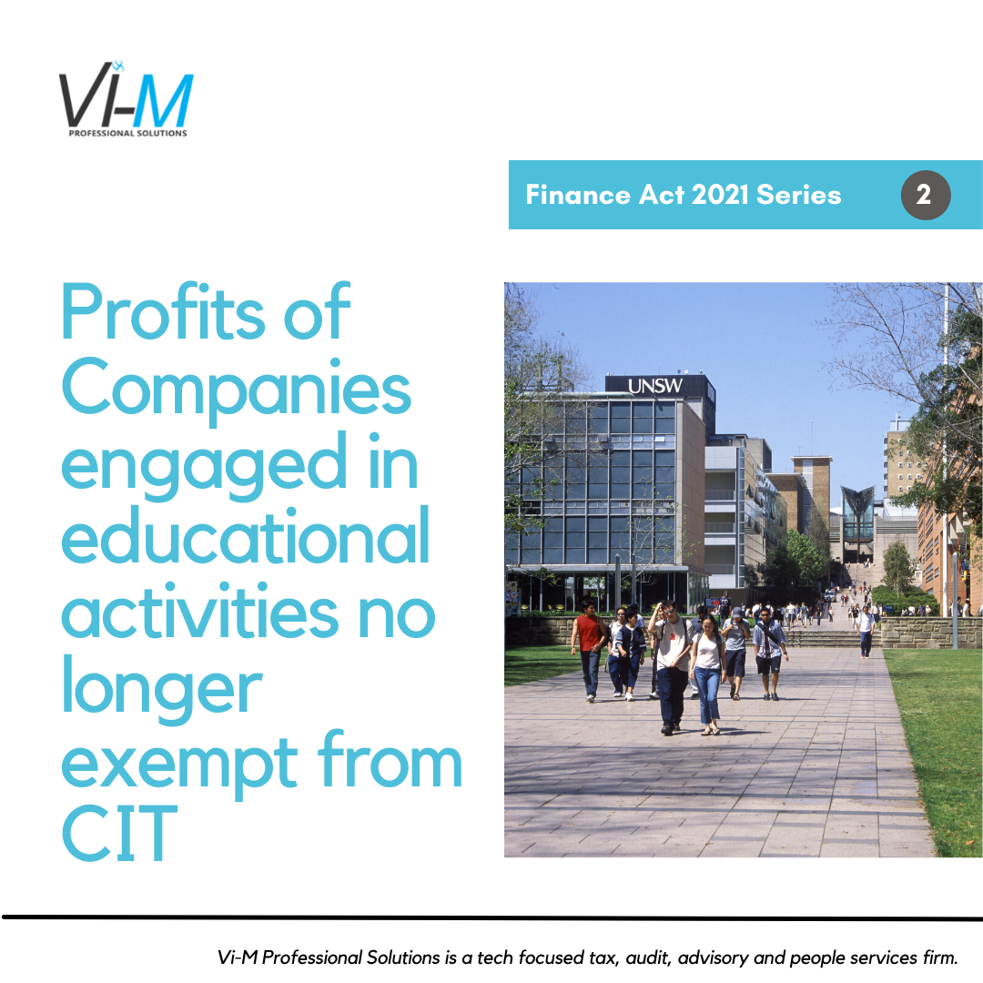 Finance Act 2021 Series 2 Profits Of Companies Engaged In Educational Finance Act 2021 Series 2 Profits Of Companies Engaged In Educational